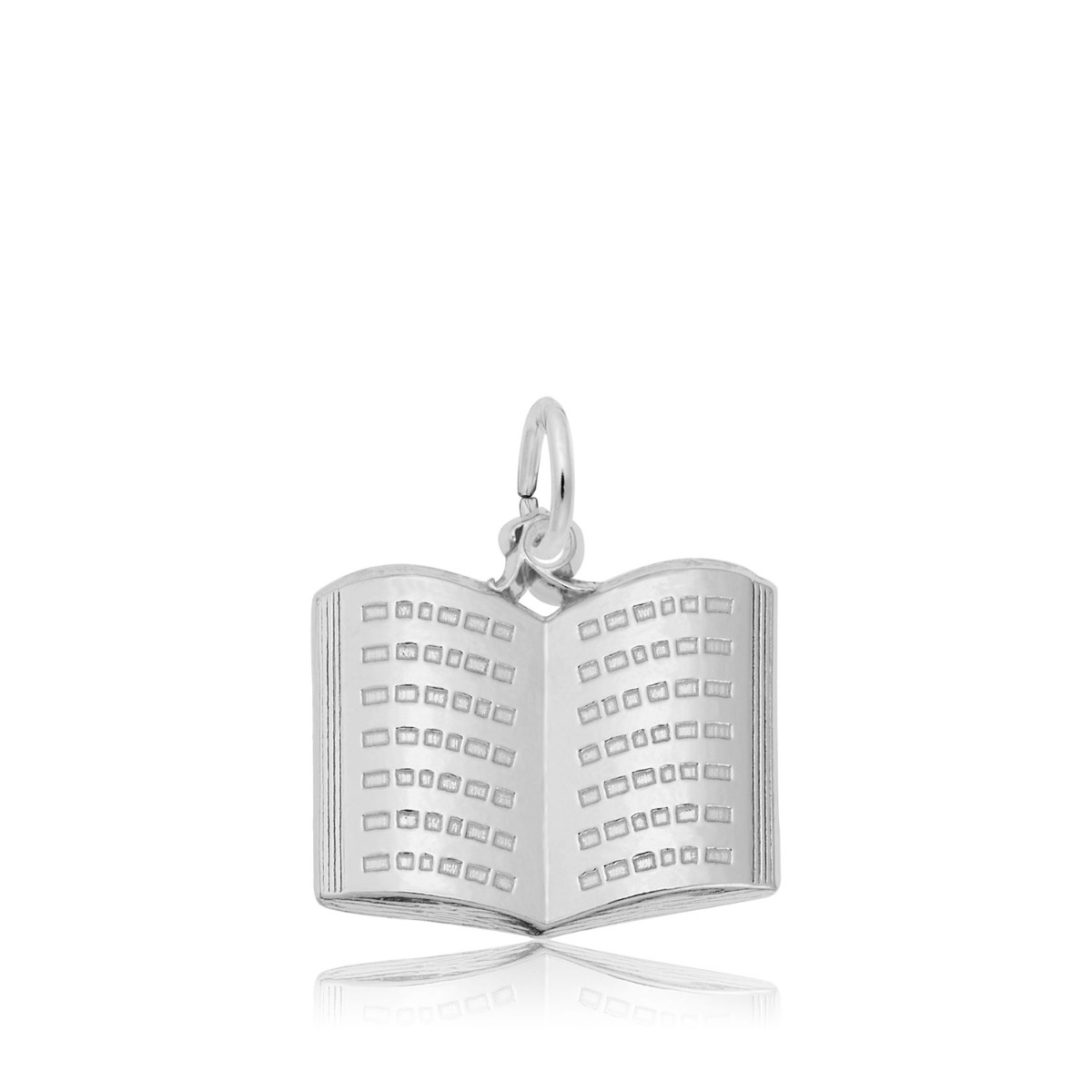 Open Book Charm in Sterling Silver - Riddle's Jewelry