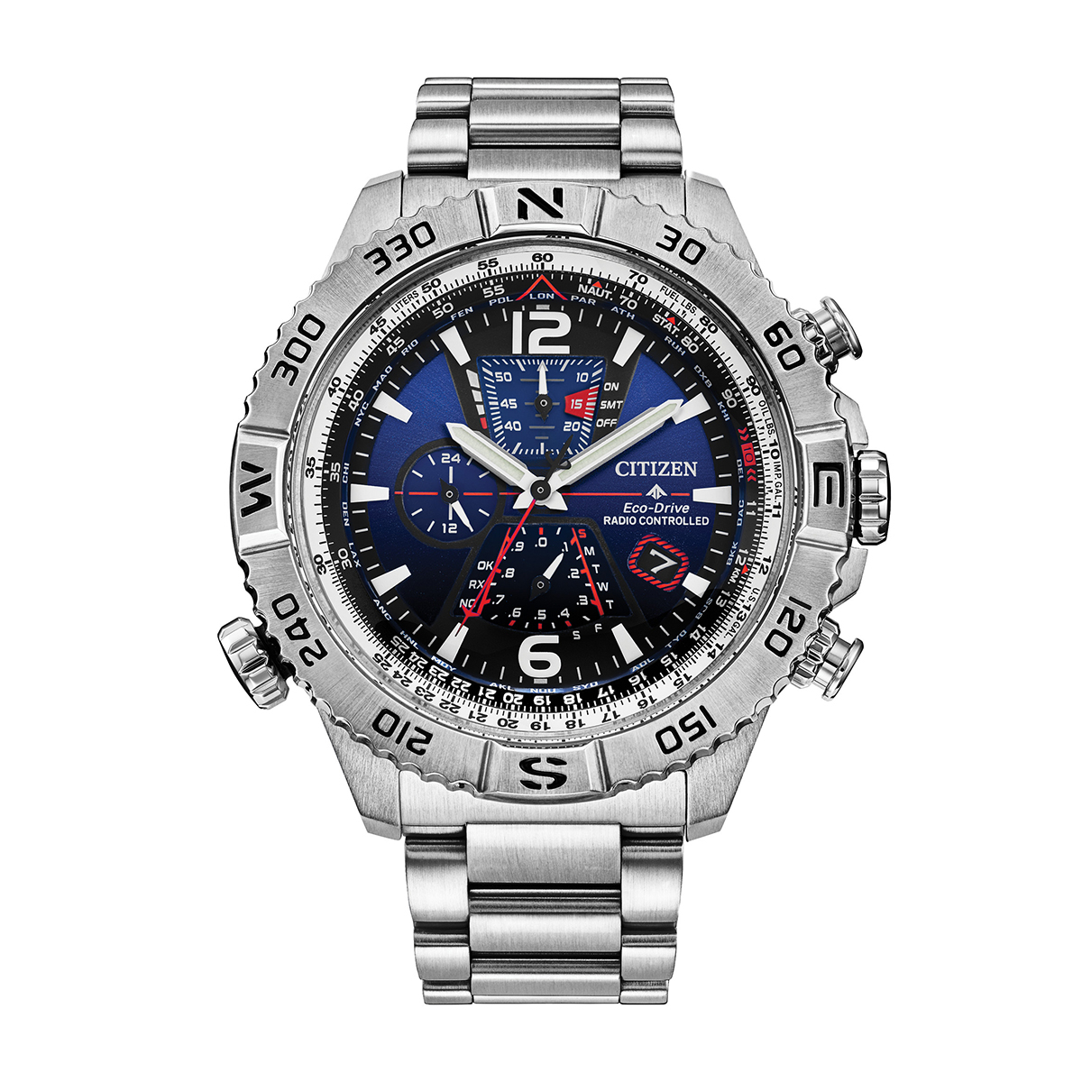 Citizen Men's Promaster Navihawk A-T Eco-Drive Stainless Steel Watch ...